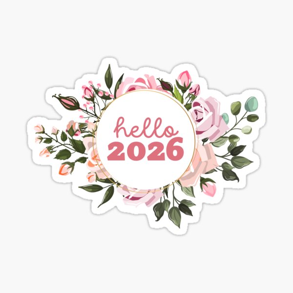 "2026 Year Happy new year " Sticker for Sale by Vavilonskaya | Redbubble