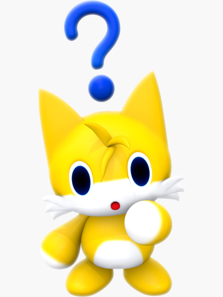 "Cute Hero Tails Chao Sonic the Hedgehog Sticker Phone Case" Sticker ...