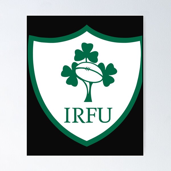 "IRELAND IRFU-RUGBY -BADGES " Poster for Sale by BMSDistribu0201 ...