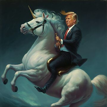 "Donald trump riding horse funny meme" Sticker for Sale by ...