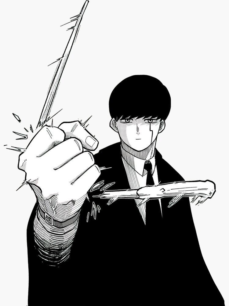 "Mashle " Sticker for Sale by ASamArt | Redbubble