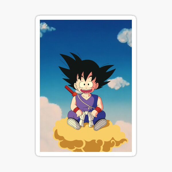"Son Goku Dragon Ball Flying Nimbus" Sticker for Sale by Fei Long ...