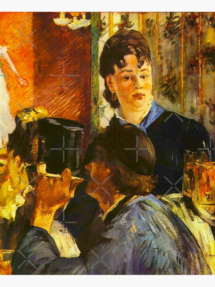 HD Waitress serving beer by Manet Premium Matte Vertical Poster sold by ...