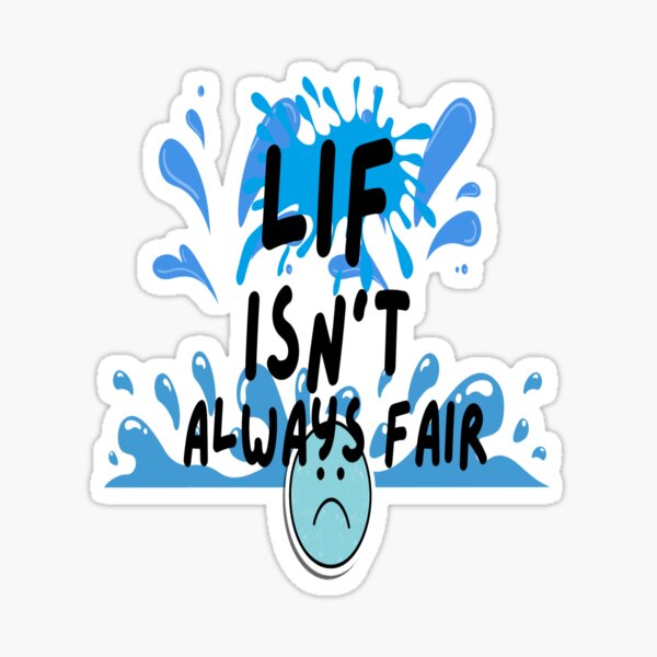"Life Isn't Always Fair - A Blue Tears Emoji Painting" Sticker for Sale by Mahros-Fawzy | Redbubble