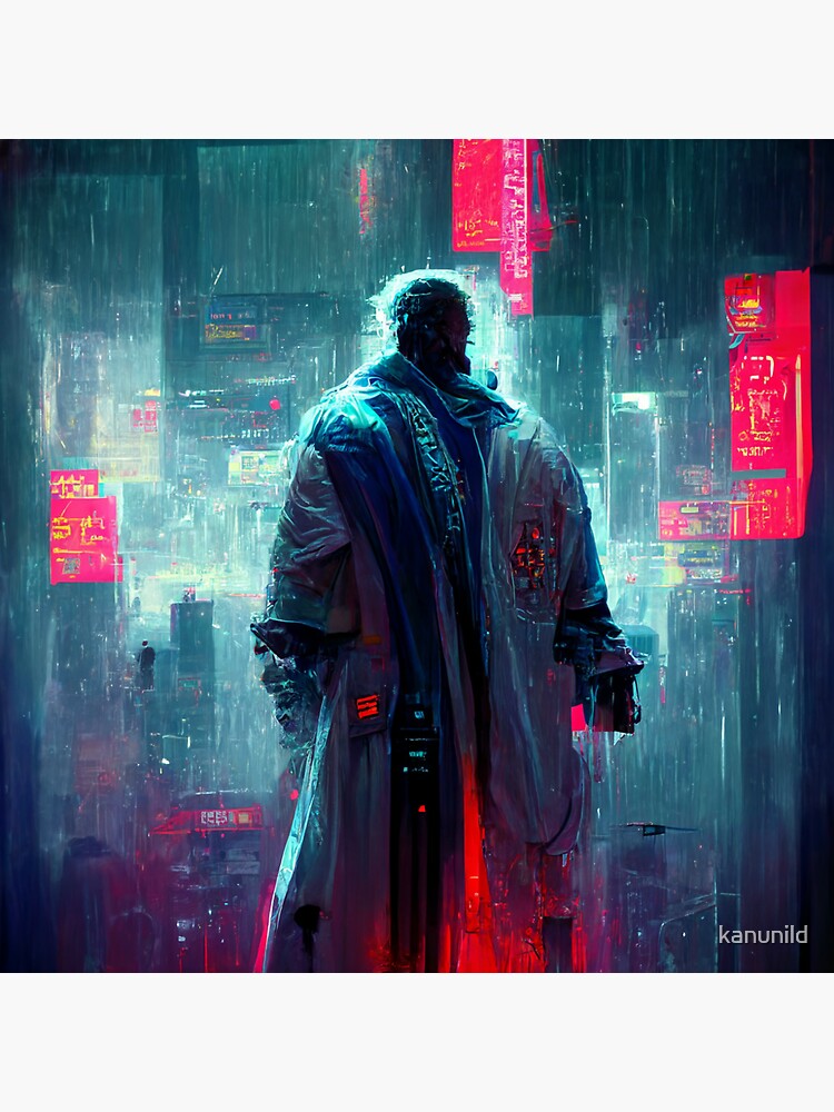 "Cyberpunk God" Sticker for Sale by kanunild | Redbubble