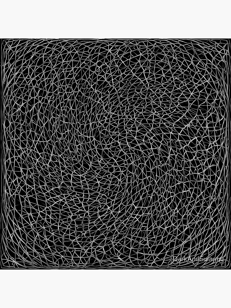 "Spider Web Fishing Net" Sticker for Sale by DarkAndSwarmy | Redbubble