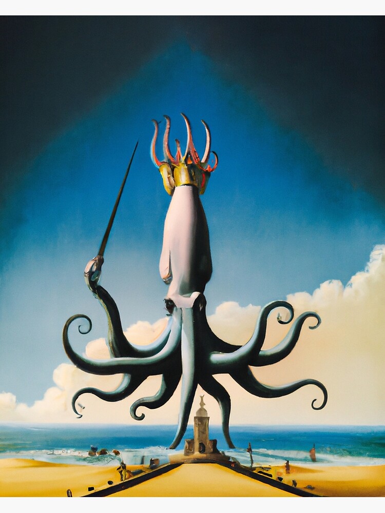 "The Squid King" Poster for Sale by molewart | Redbubble