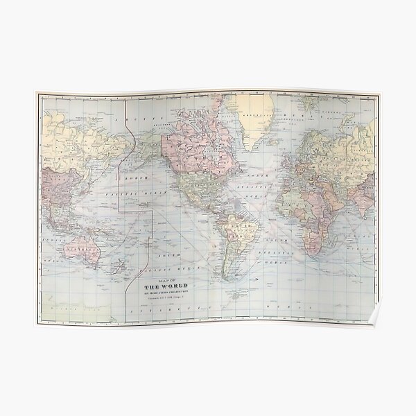 "The World 1901" Poster for Sale by benediktschmidt | Redbubble
