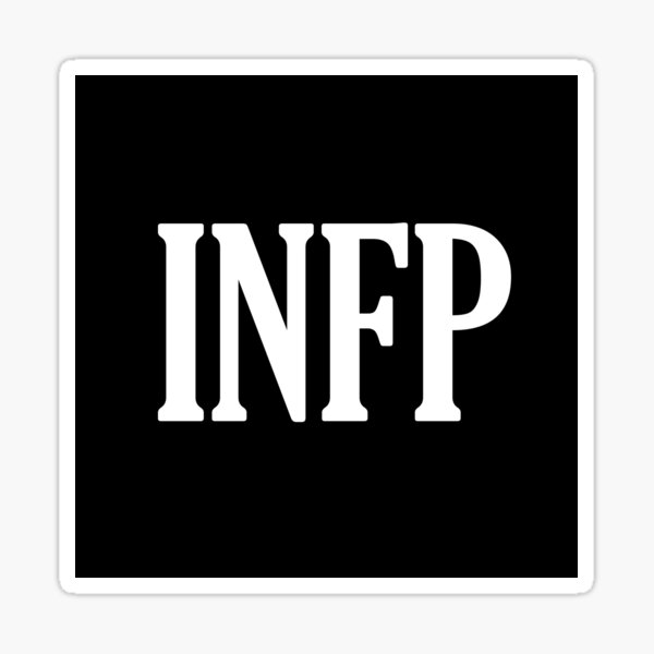"INFP" Sticker for Sale by laurabethlove | Redbubble