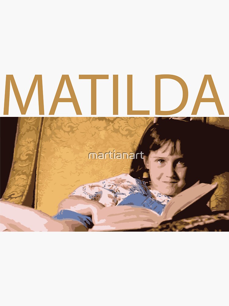 "Matilda " Sticker for Sale by martianart | Redbubble
