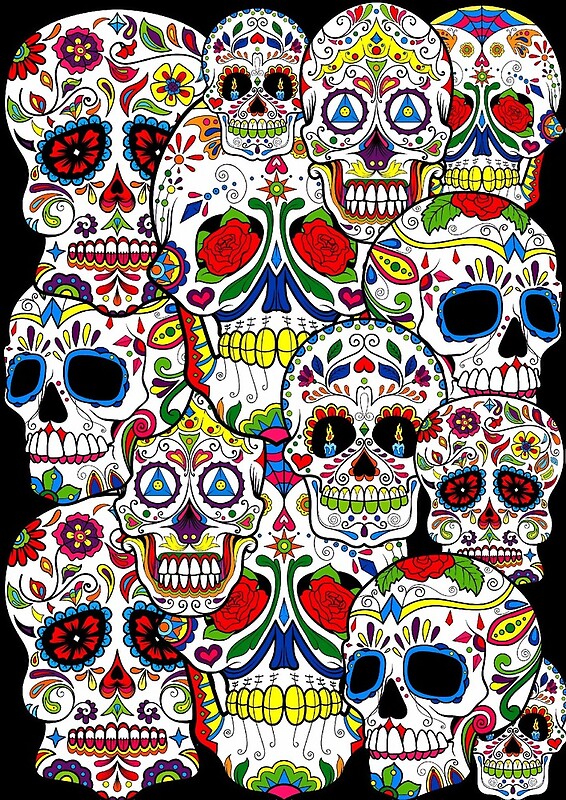 «Sugar skull collage 2» de BURPdesigns | Redbubble