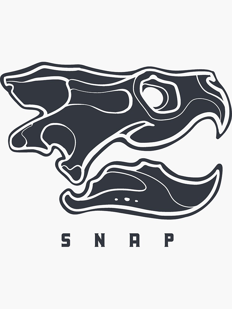 "Common snapping turtle skull, side view. For reptiles lovers with dark ...