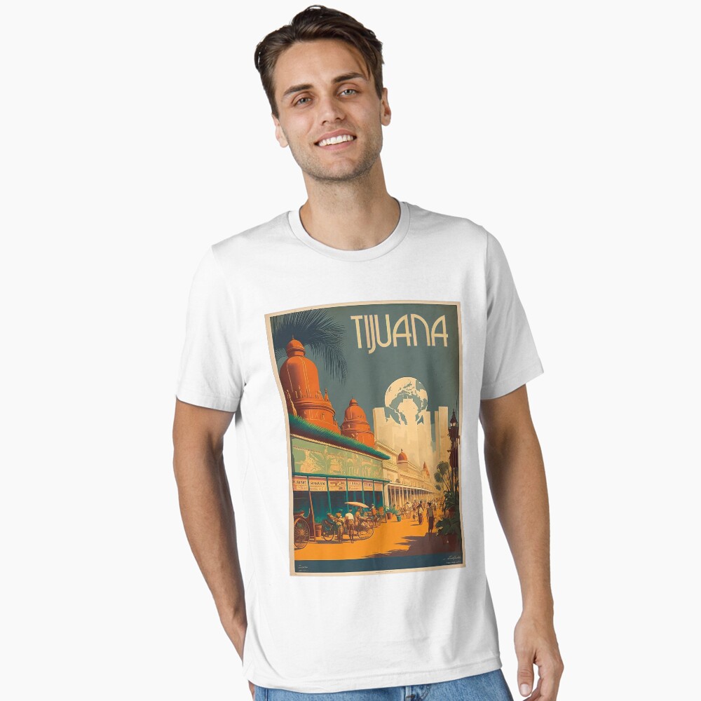 "Tijuana Vintage Travel Art Poster" Sticker for Sale by OldTravelArt ...