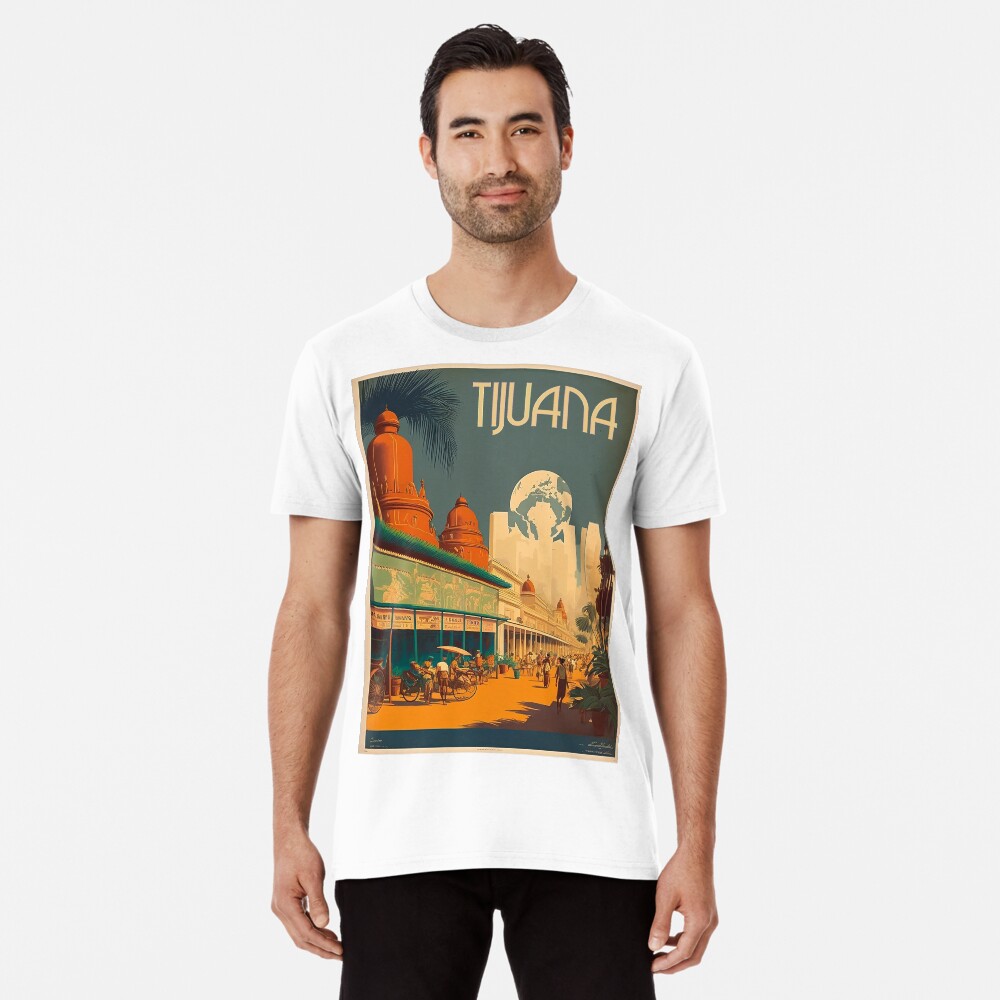 "Tijuana Vintage Travel Art Poster" Sticker for Sale by OldTravelArt ...