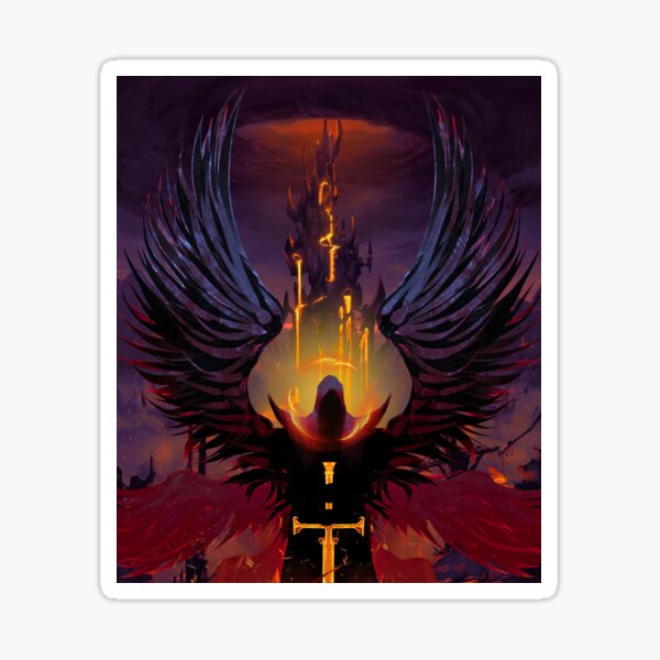 "Wrath of The Fallen" Sticker for Sale by Clifficus | Redbubble