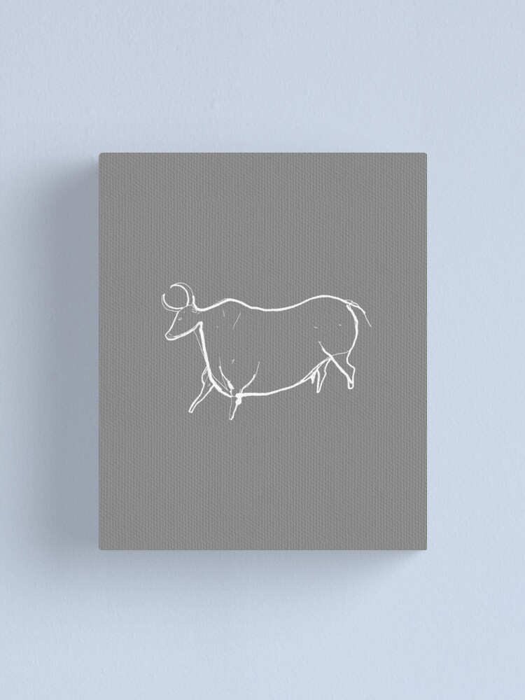 Impression sur toile for Sale avec l'œuvre « Art rupestre. Dessin au ...