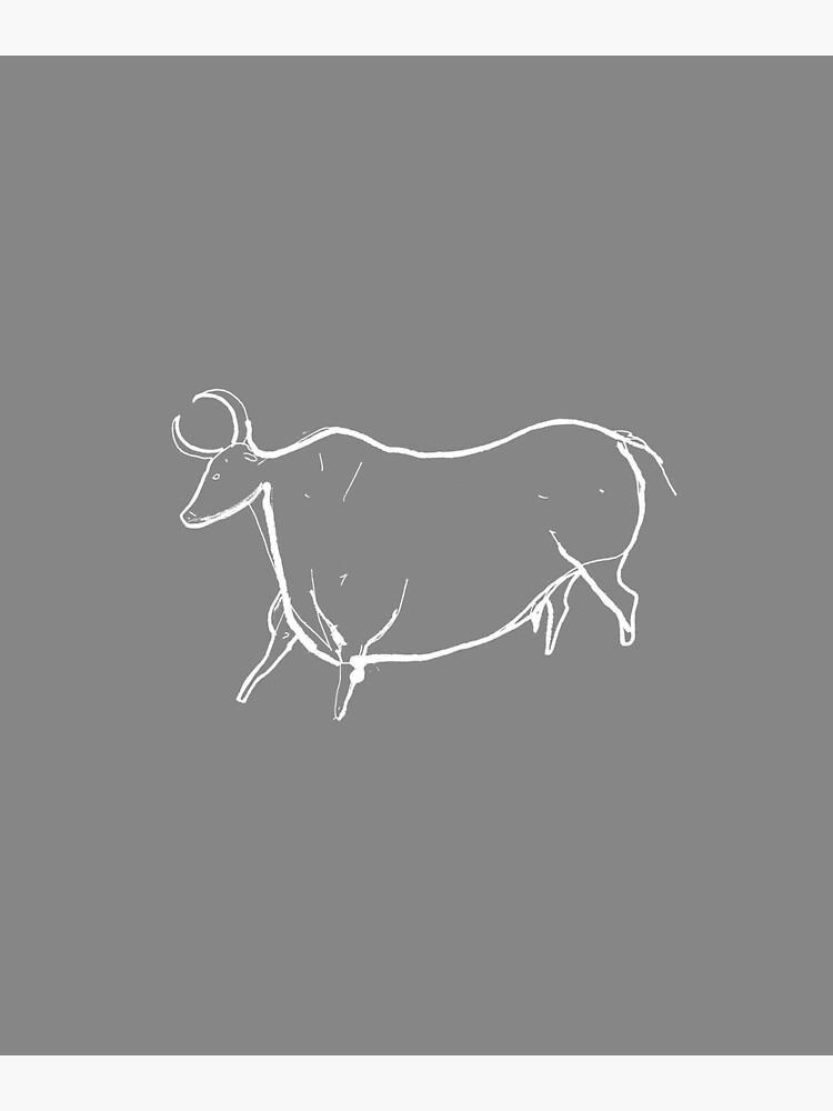 Impression sur toile for Sale avec l'œuvre « Art rupestre. Dessin au ...