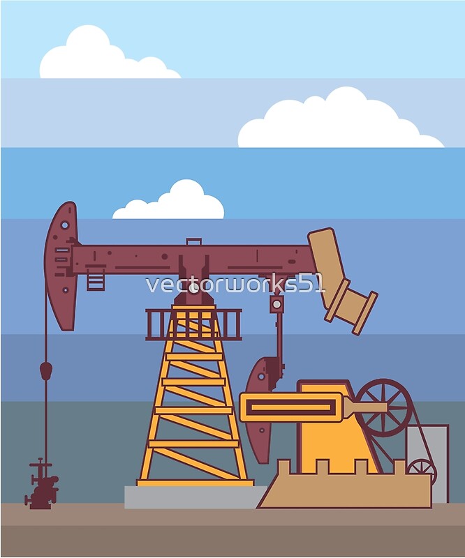 "Oil Pump rig " by vectorworks51 | Redbubble