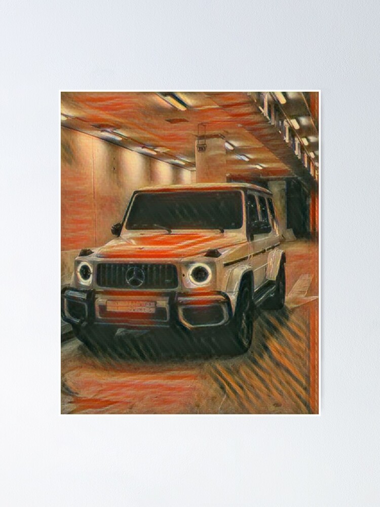 "Mercedes G63" Poster for Sale by OrangeCars | Redbubble