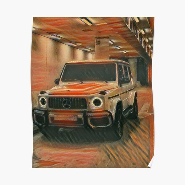 "Mercedes G63" Poster for Sale by OrangeCars | Redbubble