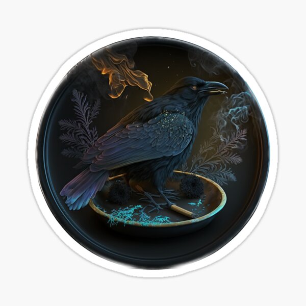 "Dark Raven " Sticker for Sale by PixelPerfectCo | Redbubble