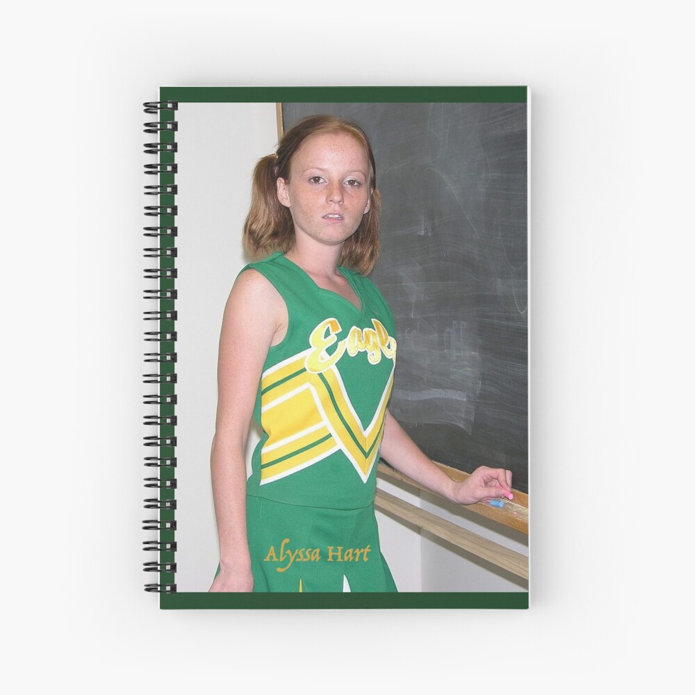 Alyssa Hart Cheerleader T Shirt Get Your Today Spiral Notebook By Histria Redbubble
