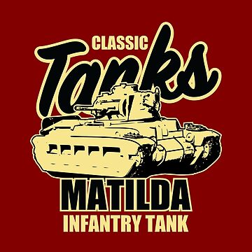 "WW2 Matilda Tank" Sticker for Sale by StrongVlad | Redbubble