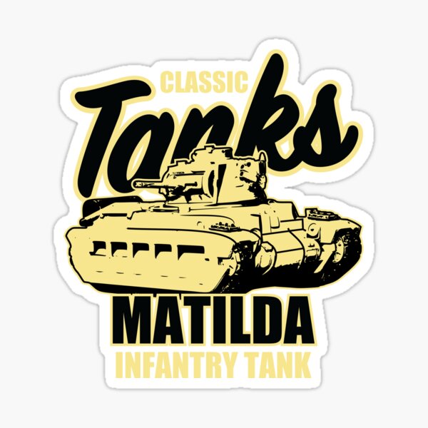 "WW2 Matilda Tank" Sticker for Sale by StrongVlad | Redbubble