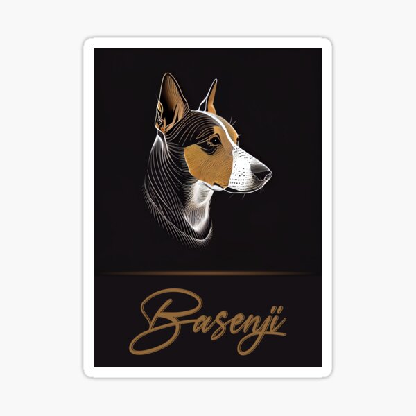 "Basenji Portrait" Sticker for Sale by Best-Breeds | Redbubble
