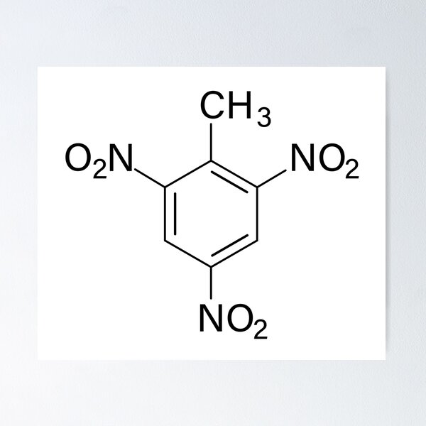 "Trinitrotoluene (TNT) Chemical Structure" Poster for Sale by ...