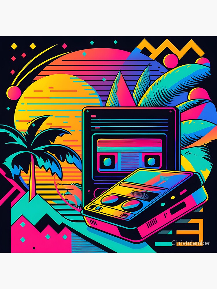 90s retro funk take #2" Sticker for Sale by Christolamber | Redbubble