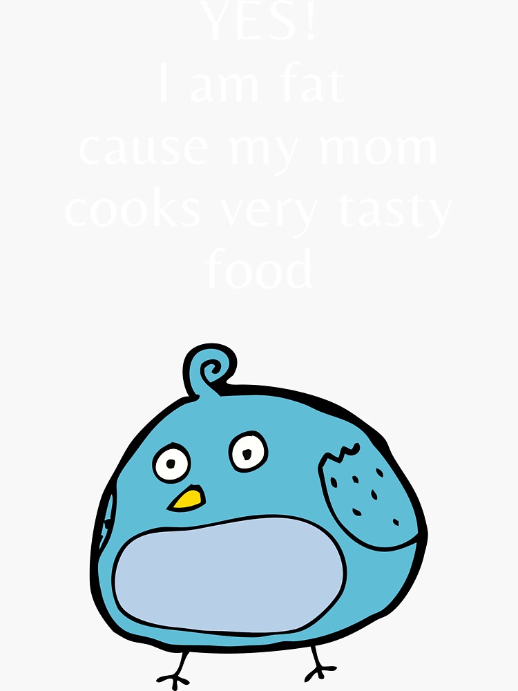 "fat " Sticker for Sale by yugandhararts | Redbubble