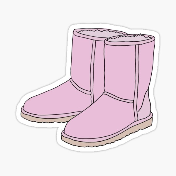 "Pink boots" Sticker for Sale by DropBubble | Redbubble
