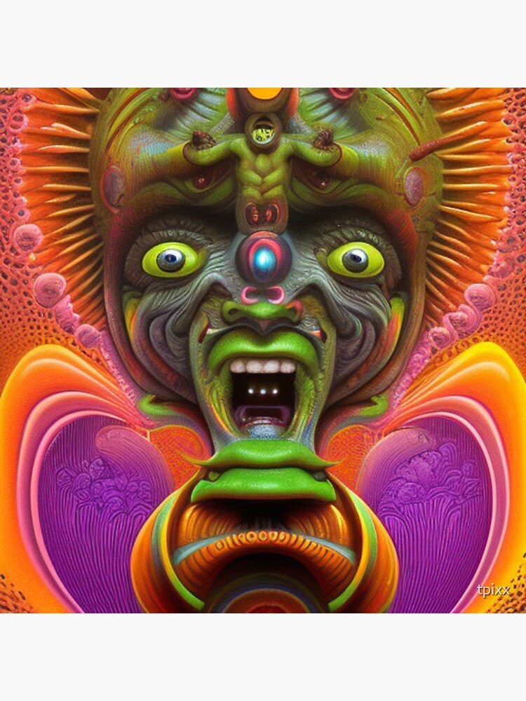 "Unique Art 015 Created by AI" Sticker for Sale by tpixx | Redbubble