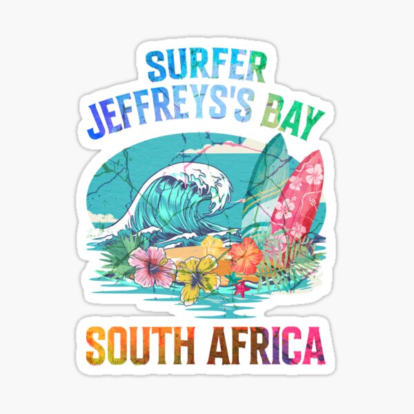 "Surfer Jeffreys's Bay SOUTH AFRICA" Sticker for Sale by hallie1357 ...