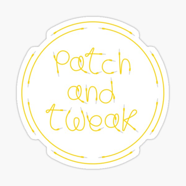 "Patch and Tweak Modular Synth Patch Cables" Sticker for Sale by ...
