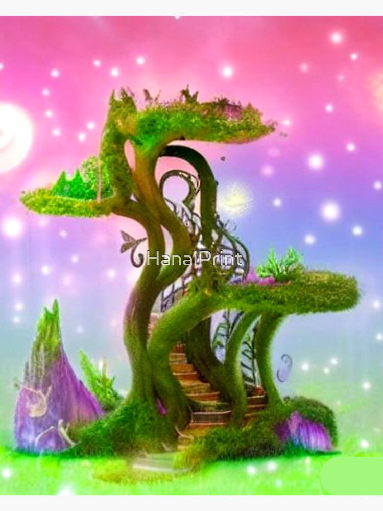 "Tree Steps to the Sky in the Enchanted Forest" Sticker for Sale by ...