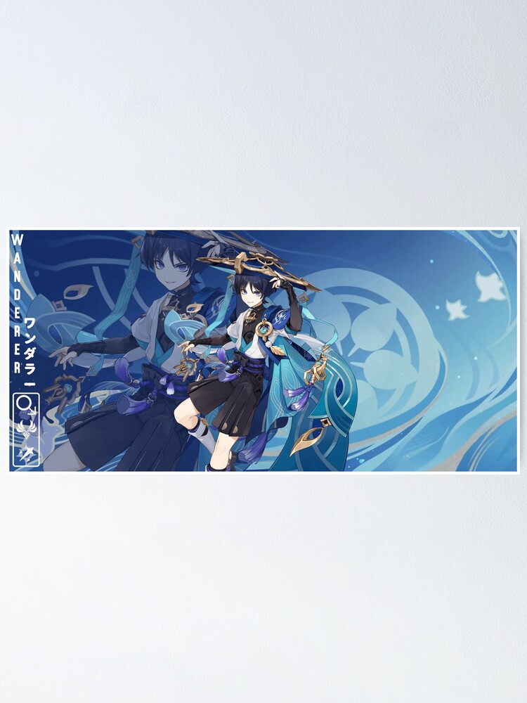 "Wanderer ワンダラー Eons Adrift | Genshin Impact" Poster for Sale by B-love ...