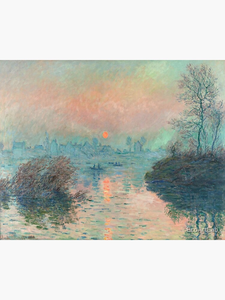 "Claude Monet Sunset on the Seine" Poster for Sale by EcoArtLab | Redbubble