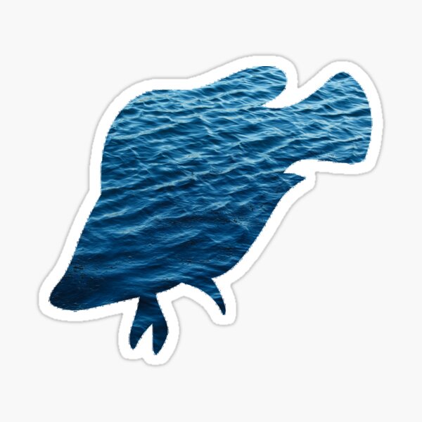 "Blue Ocean Fish" Sticker for Sale by JoyPoddar | Redbubble