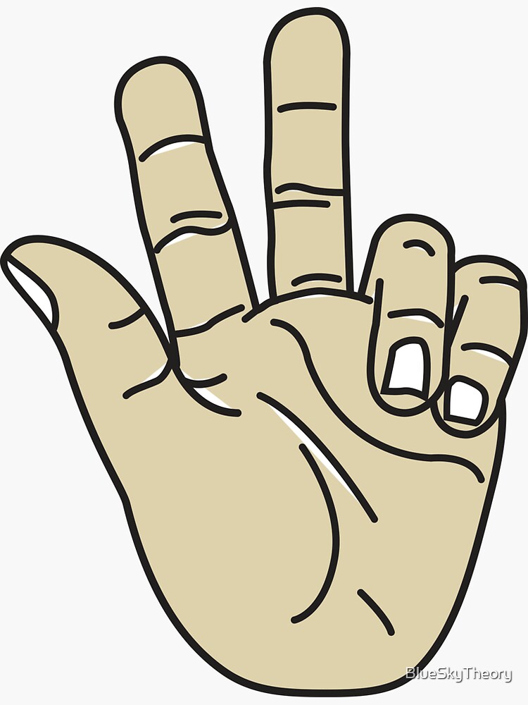 "Jeep Wave Hand 03d" Sticker for Sale by BlueSkyTheory | Redbubble