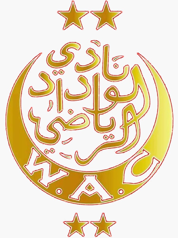 "Wydad wac morocco football club logo" Sticker for Sale by LAPSOStudios ...