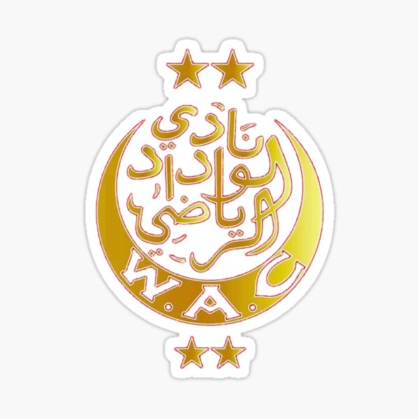"Wydad wac morocco football club logo" Sticker for Sale by LAPSOStudios ...
