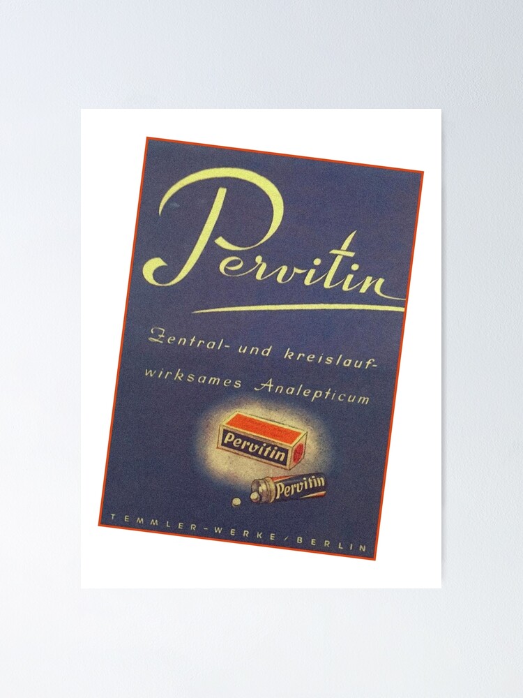 "Pervitin" Poster for Sale by metropol | Redbubble