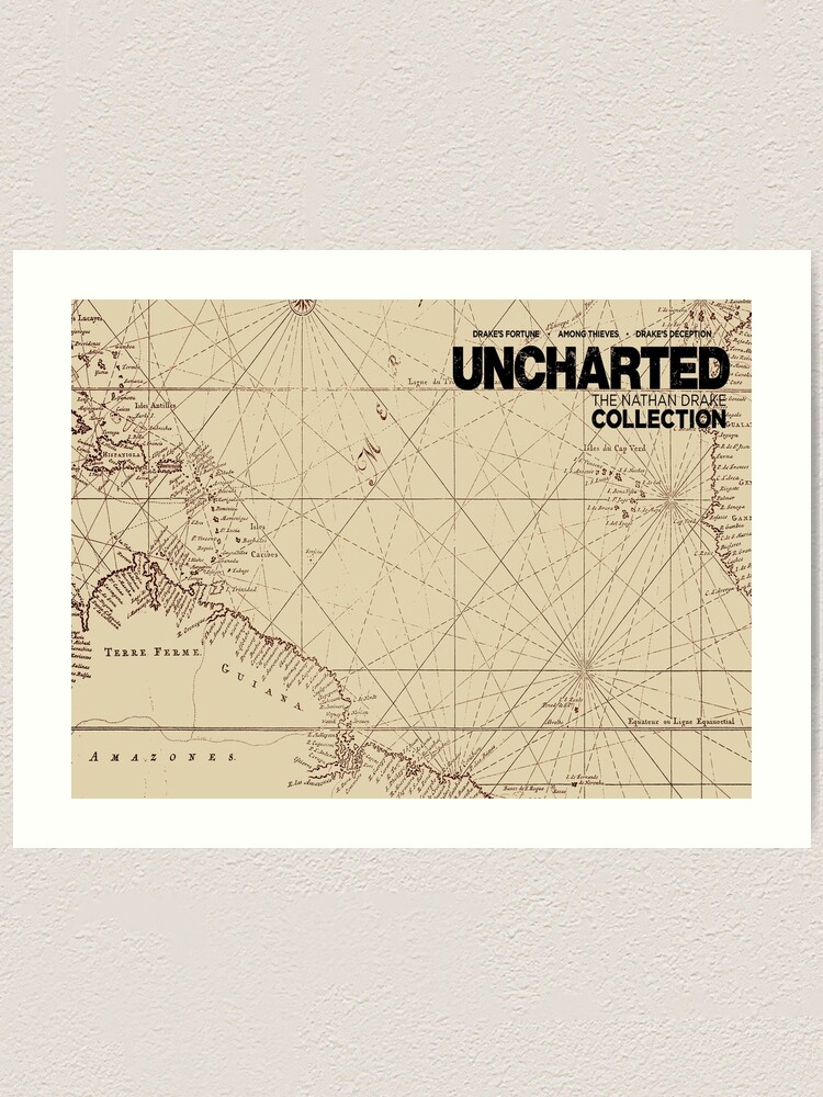 "Uncharted Map Design" Art Print for Sale by AngeliaLucis | Redbubble