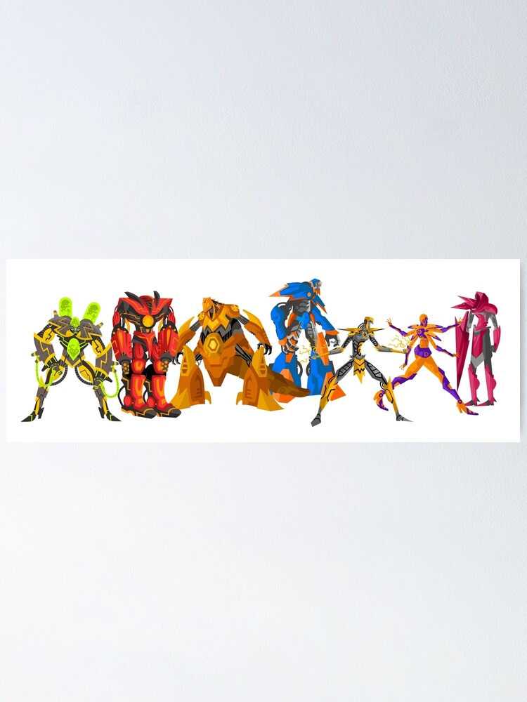 "powerful battle robots collection" Poster for Sale by matintheworld ...