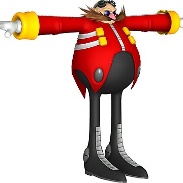 Pegatina for Sale con la obra «Doctor Eggman T Pose Sonic the Hedgehog ...