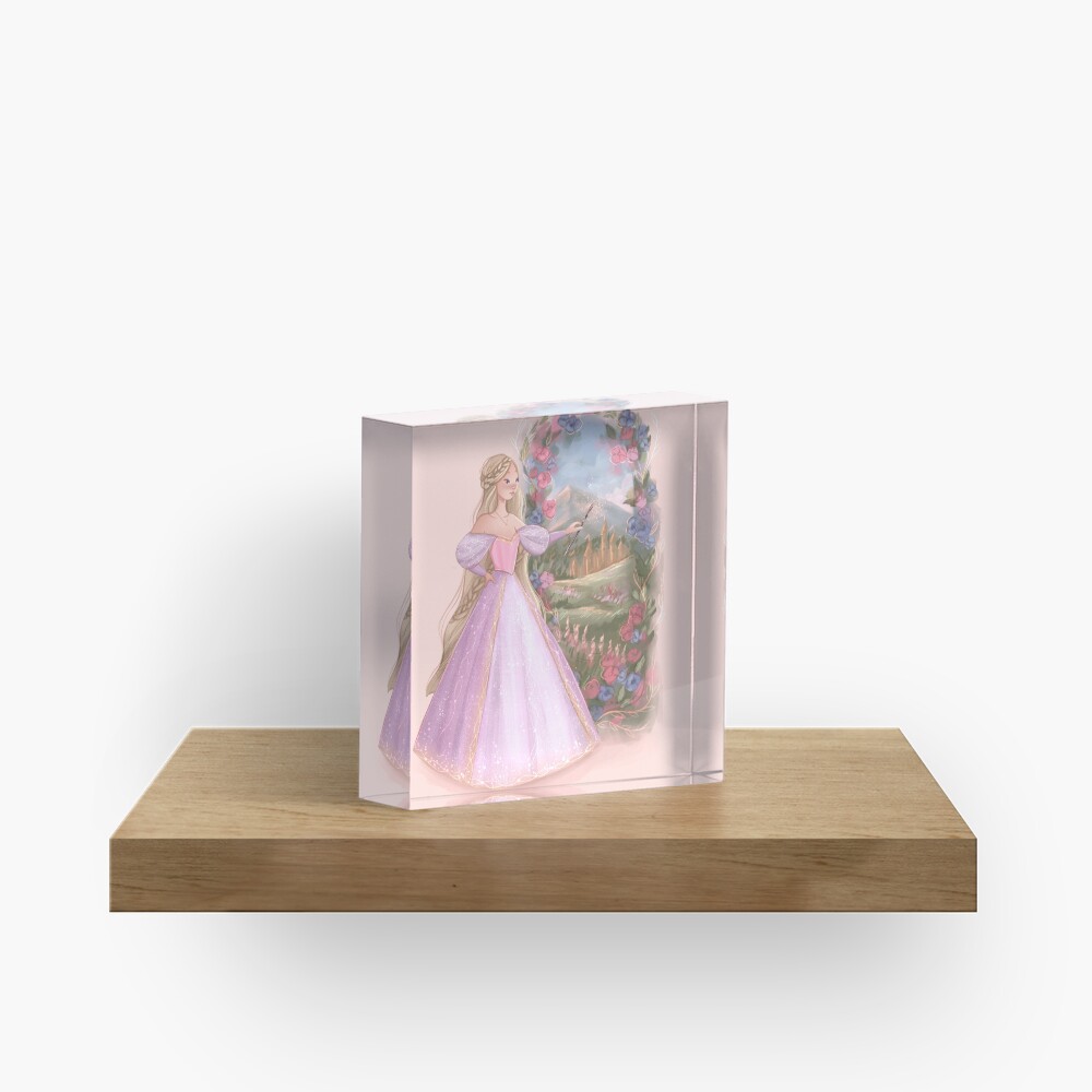 "Barbie Rapunzel Magic Paintbrush Illustration" Poster for Sale by ...