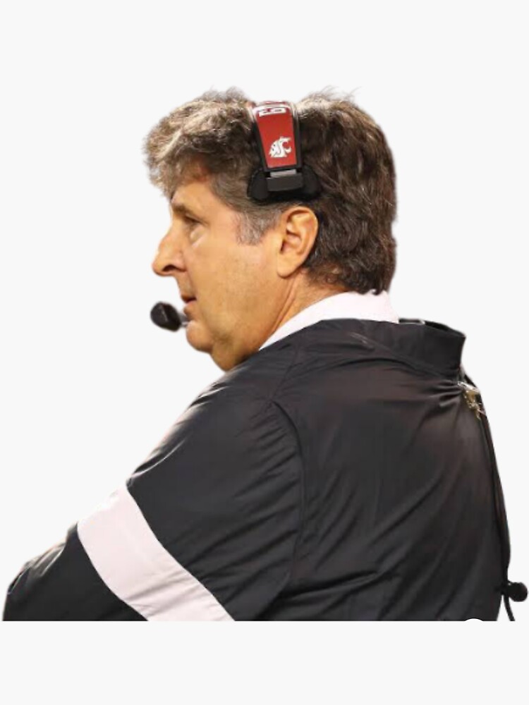 "mike leach" Sticker for Sale by Shivshambhuu | Redbubble