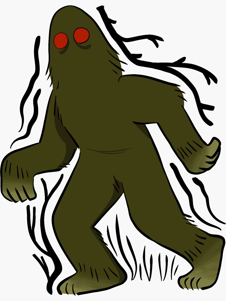 "Swamp Ape Stroll" Sticker for Sale by Doodlegeist333 | Redbubble